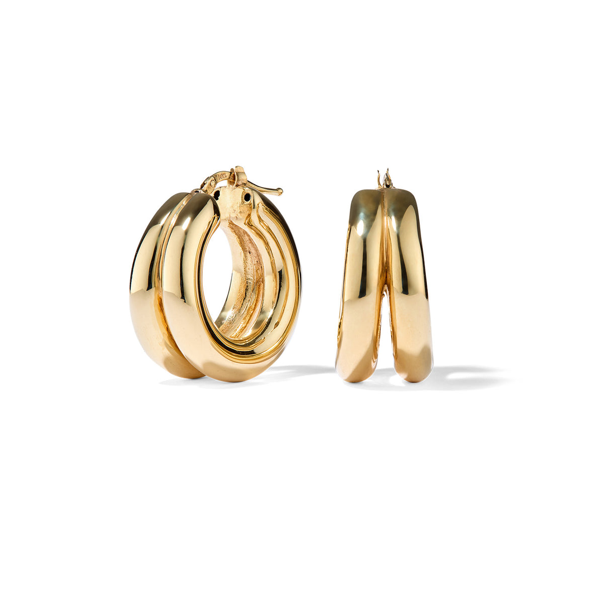 Gold Double Hoop Earrings – Gorsuch
