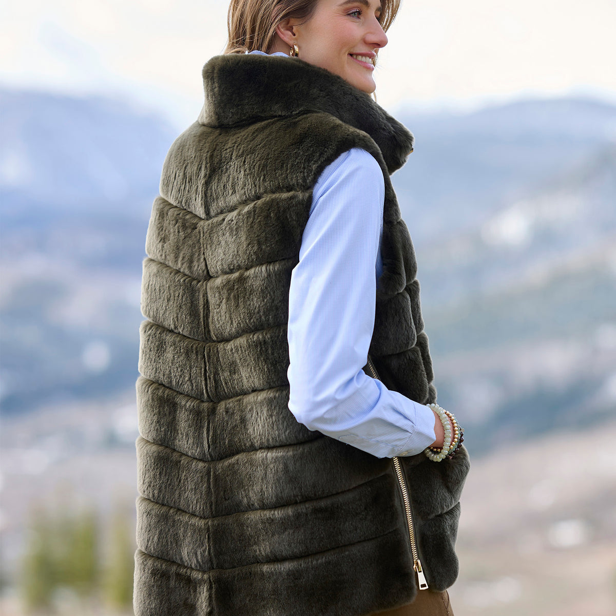 Sarah Rex Fur Vest – Gorsuch