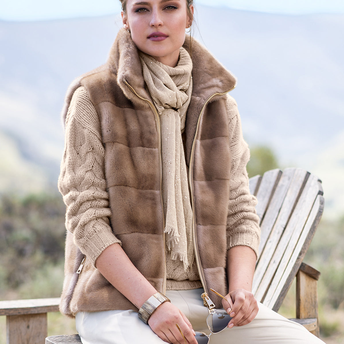 Sarah Mink Fur Vest – Gorsuch
