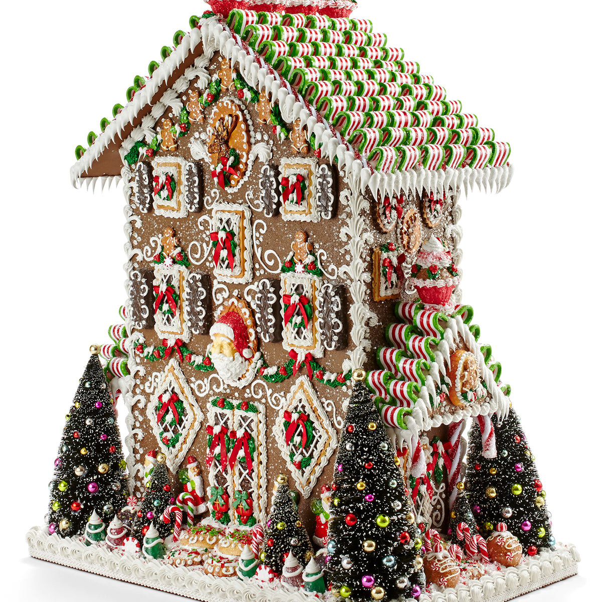 Green Ribbon Candy Gingerbread House – Gorsuch