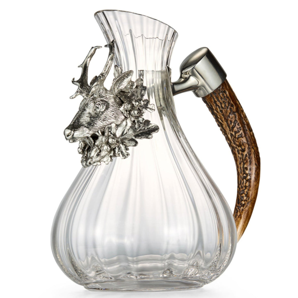 Pewter Stag Crystal Pitcher – Gorsuch