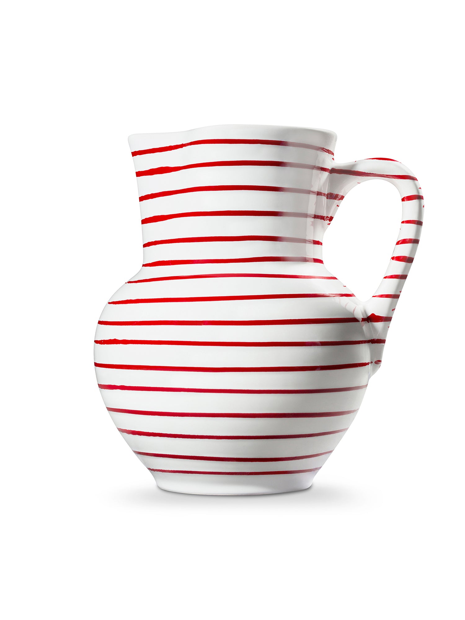Red Swirl Pitcher