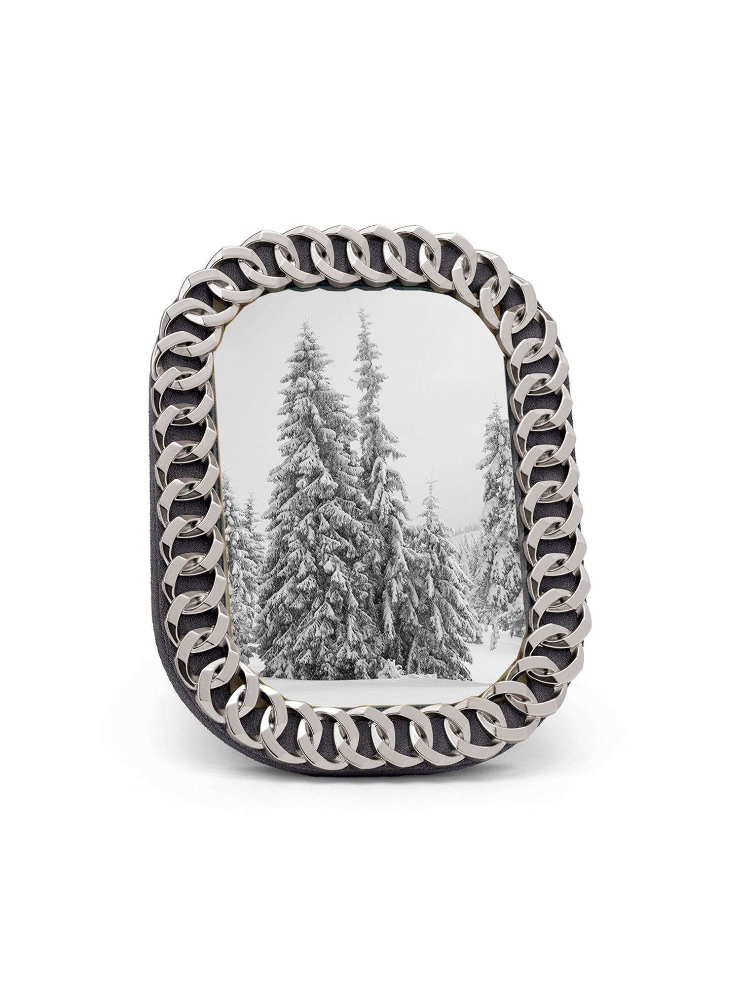 Platinum Cuban Link Frame 4X6